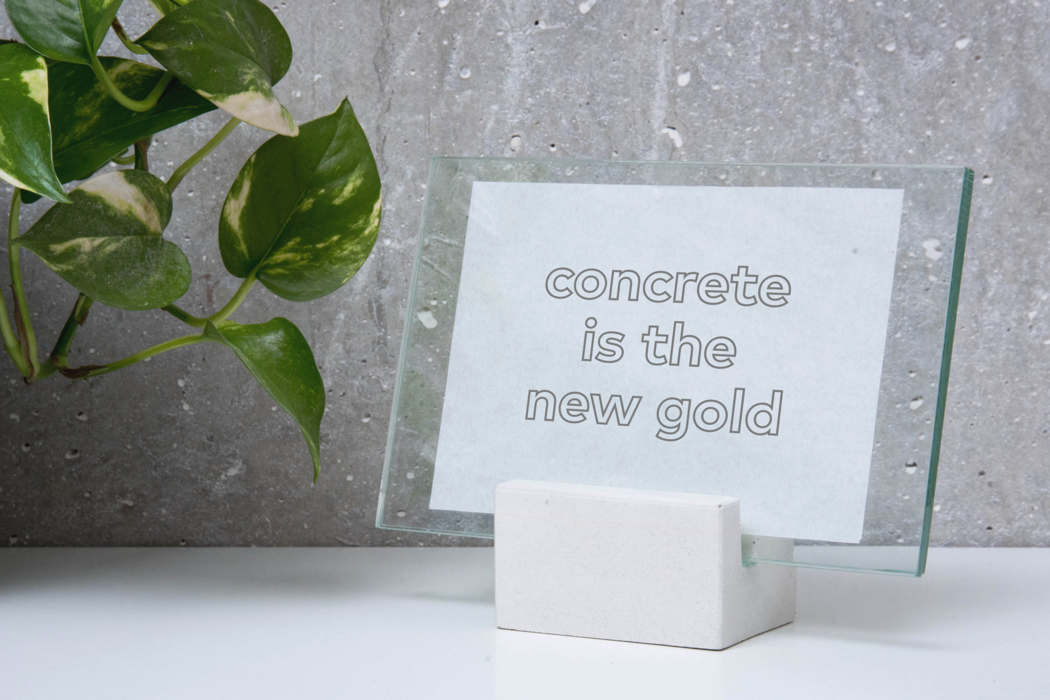 CUBO Concrete Picture Frame / Big » AB Concrete Design and Business Gifts