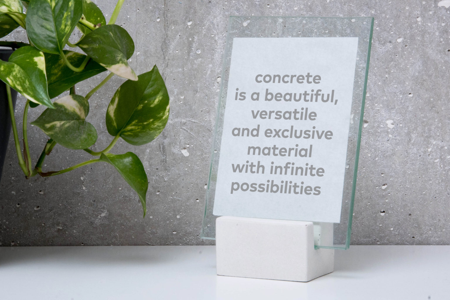CUBO Concrete Picture Frame / Small » AB Concrete Design and Business Gifts