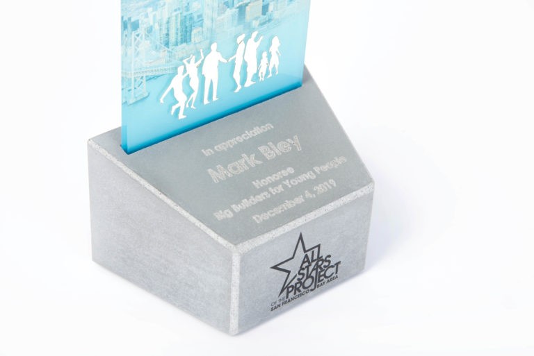 Customized concrete trophies for All Stars Project’s partners » AB ...