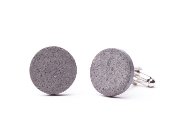 Custom Made Concrete Cufflinks » AB Concrete Design and Business Gifts