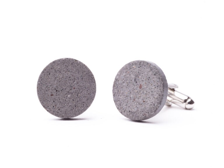 Custom Made Concrete Cufflinks » AB Concrete Design and Business Gifts